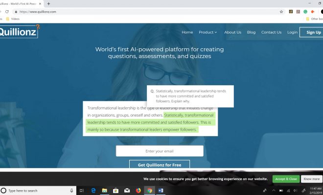 Product Review of Quillionz, The World’s First AI-Powered Question ...