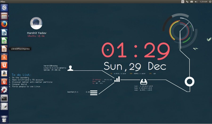 Best Conky Themes for Linux - The Tech Edvocate
