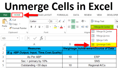 How to Merge and Unmerge Cells in Excel - The Tech Edvocate