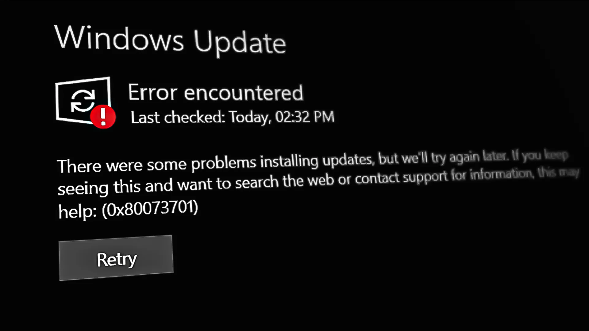How To Fix Windows Update Error 0x80073701 - The Tech Edvocate