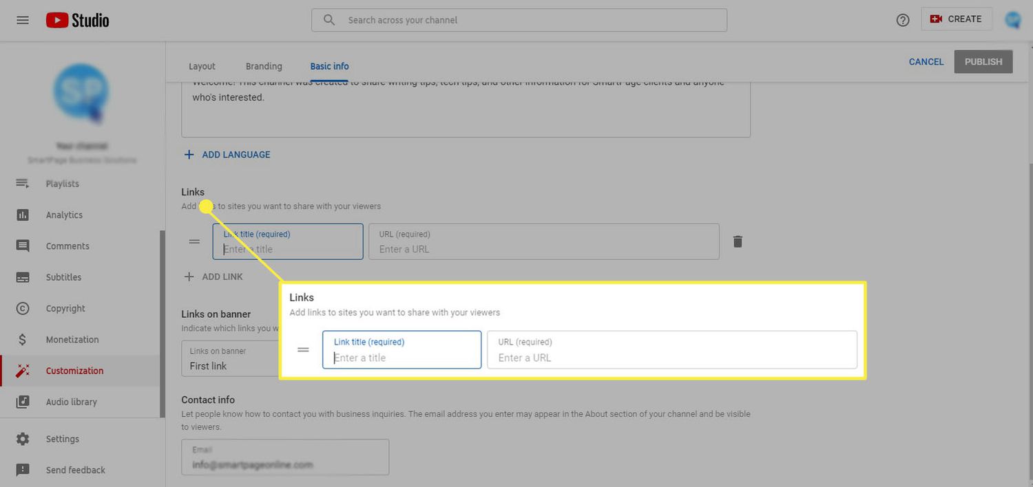 How to Link Your Blog or Website to YouTube - The Tech Edvocate