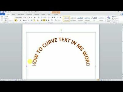 How to Curve Text in Word - The Tech Edvocate