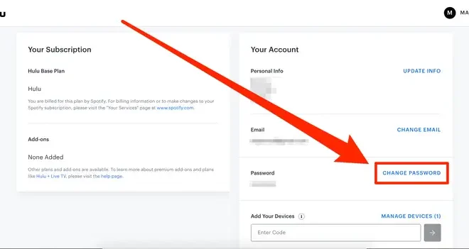 How to Change (or Reset) Your Hulu Password - The Tech Edvocate