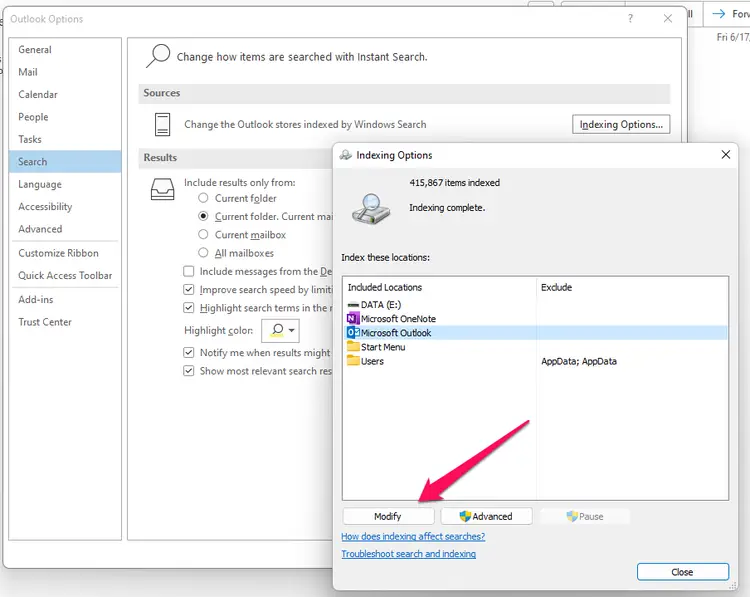 How to Fix Outlook Search When It's Not Working - The Tech Edvocate