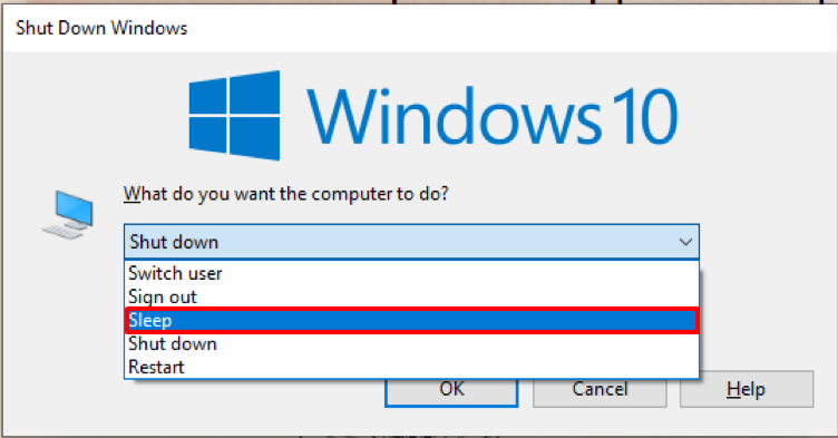 How to Shut Down or Sleep Windows 10/11 With a Keyboard Shortcut - The ...